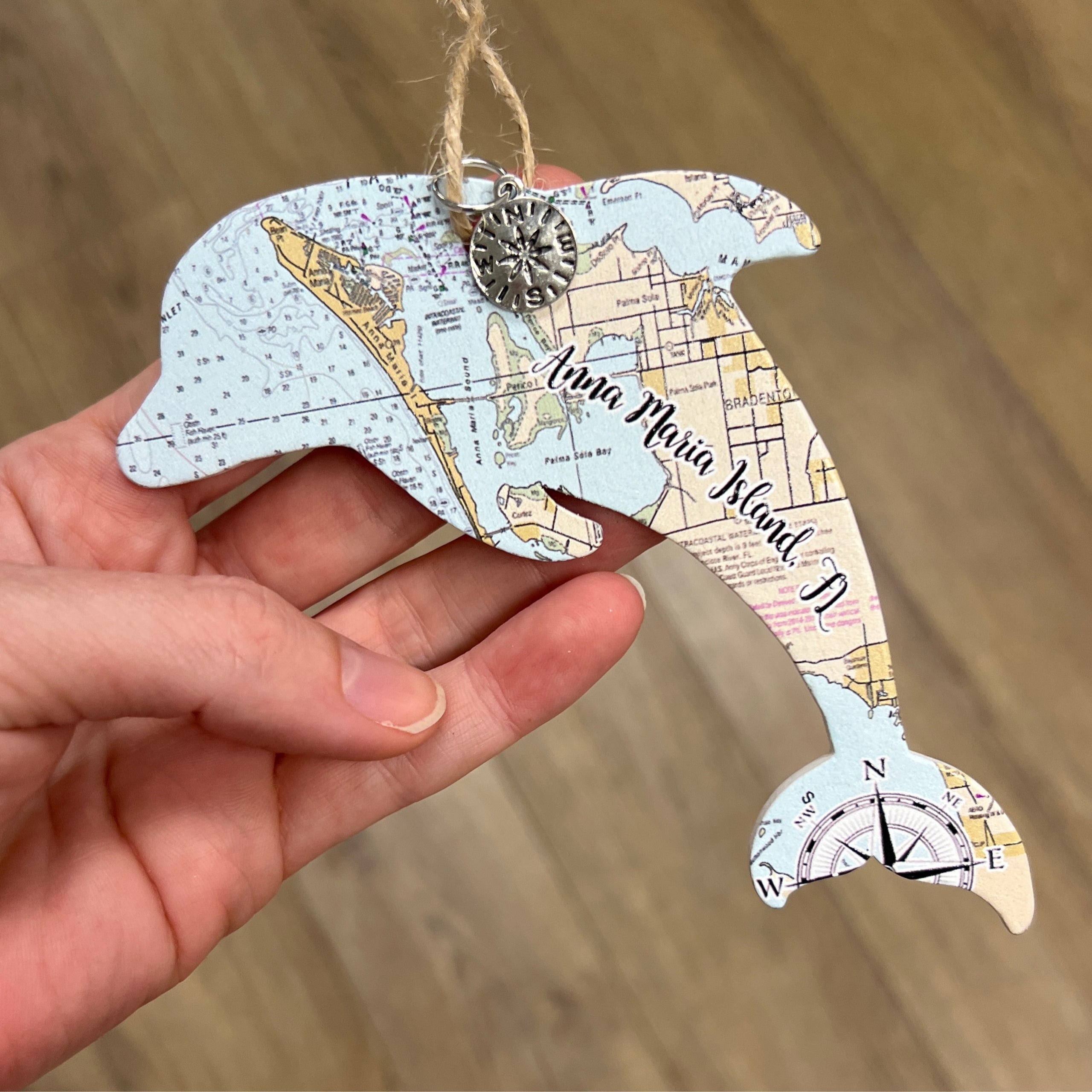 AMI Map Dolphin Ornament | Cove.